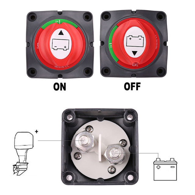 Car battery power off power switch Large current knob switch RV vehicle ...