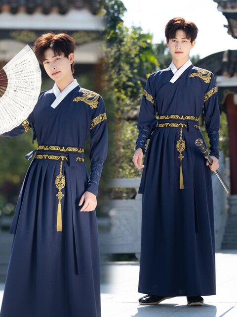 Chinese style costume large size, long -sleeved two -piece two -piece ...