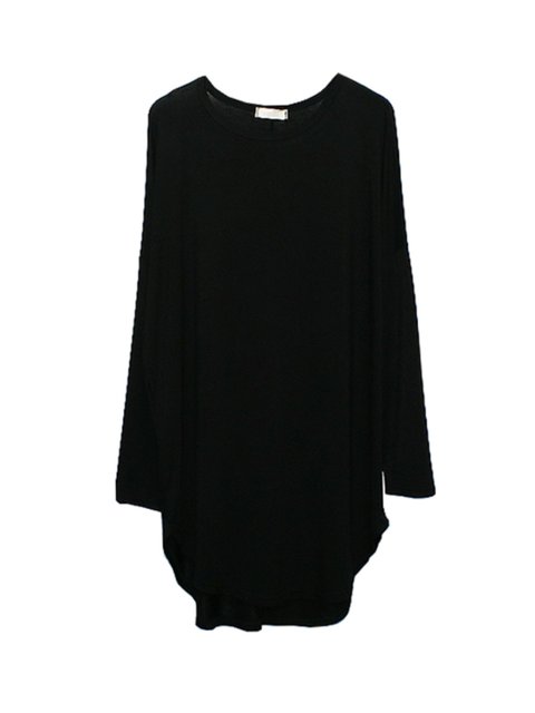 Soft skin-friendly modal t-shirt for women covering buttocks, versatile ...