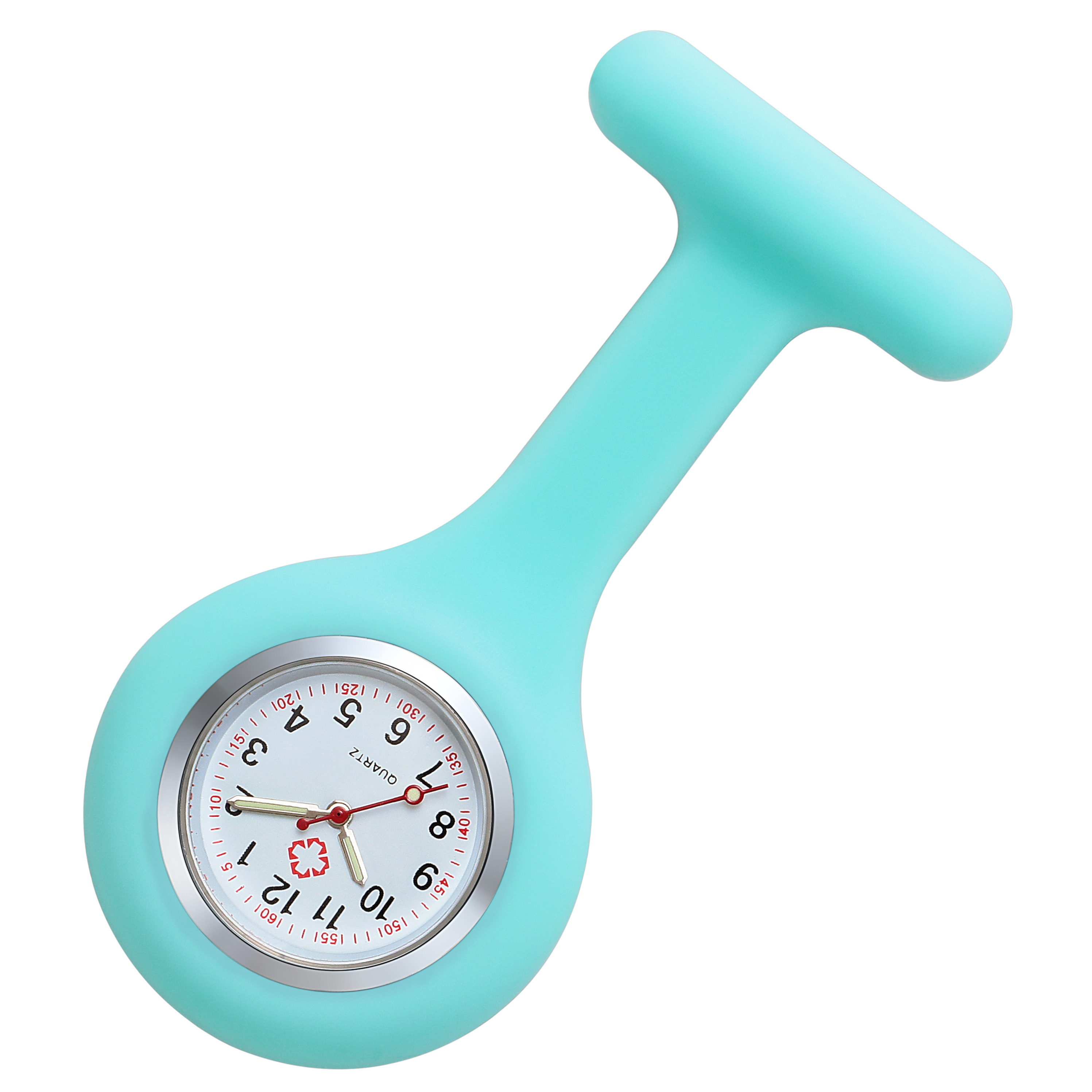 Silicone Nurse Watch Luminous Hanging Chest Pocket Portable Exam Watch