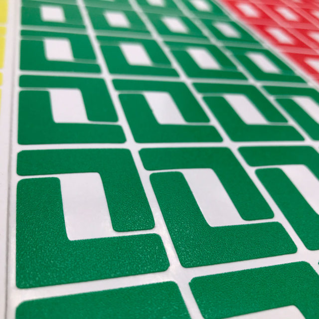 Factory workshop company 5s6s7s management desktop floor L-shaped T ...