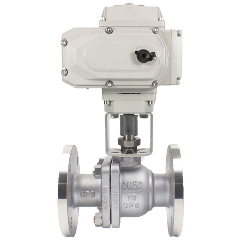 Електрически сферичен кран с фланец от неръждаема стомана Q941F-16P - Nanjing Fusen