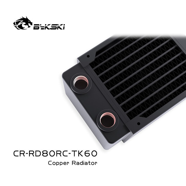Bykski CR-RD80RC-TK60 high-performance 80 all-copper radiator three-layer server thick radiator ...