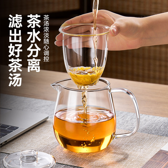 Ji'anxi glass teapot single pot high temperature resistant thickened ...