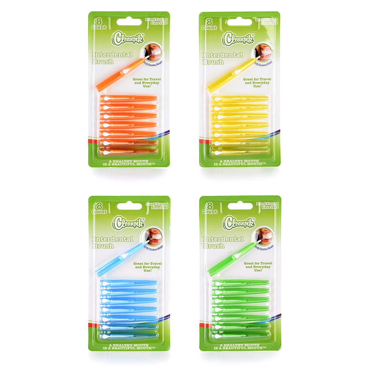 European Cleanpik Interdental Brush Orthodontic L-Shaped Straight ...