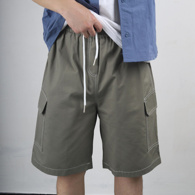 DKSTORE new Mingjie line pure cotton workwear five-point shorts ...