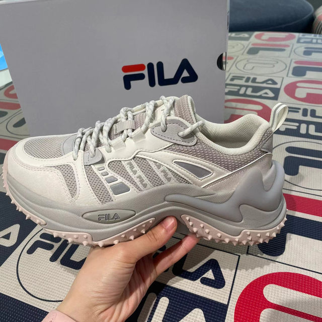 FILA Fili Fish Three Daddy Shoes Female 2024 Spring New Sports Leisure ...