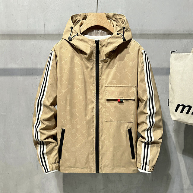 Men's trendy brand workwear loose jacket spring and autumn new handsome ...