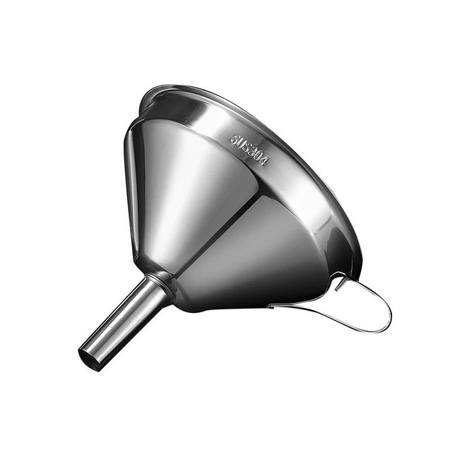 Funnel size diameter oil pouring household kitchen 304 stainless steel ...