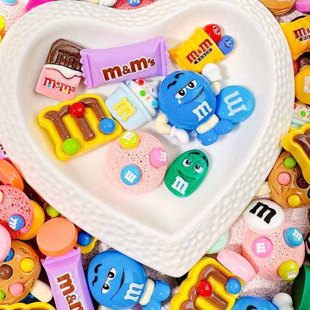 Cartoon m bean chocolate lollipop stereo biscuits cream glue mobile ...
