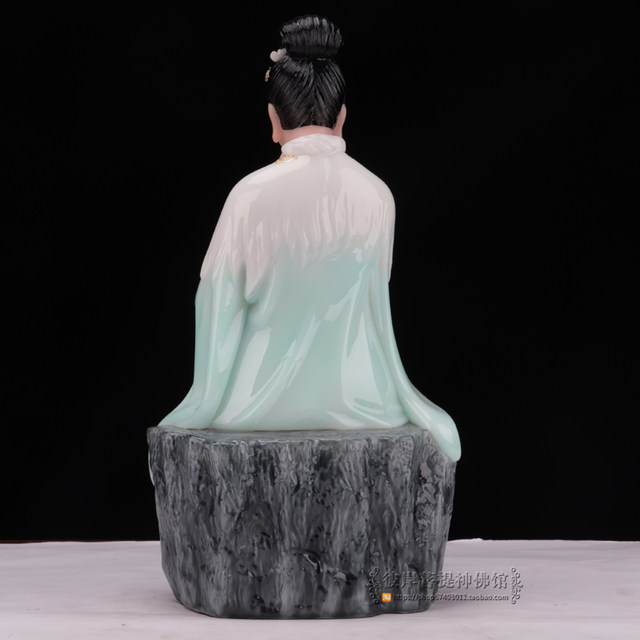 16/26 inch Jiutian Xuan Nuwa Empress Goddess Statue Tianrun White ...