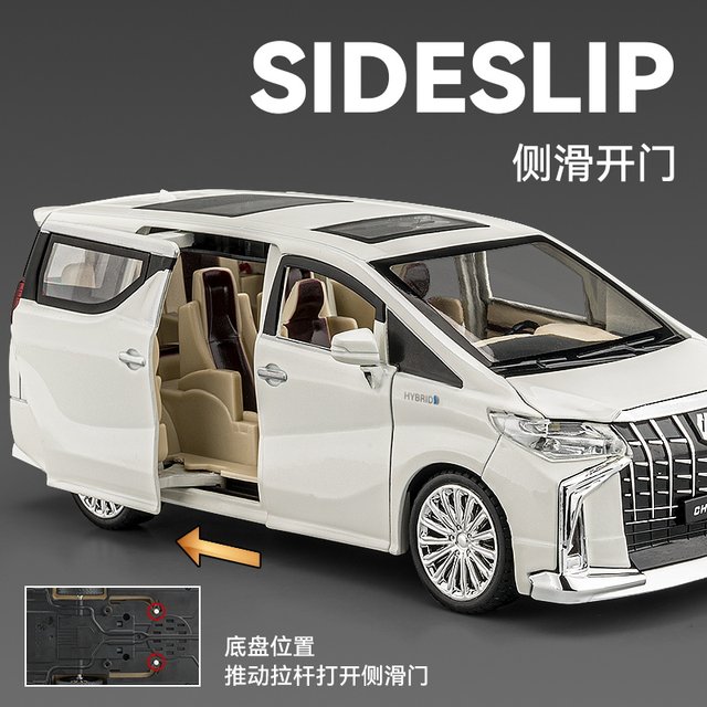 1:24 Toyota Alpha alloy car model nanny car simulation car model boy ...