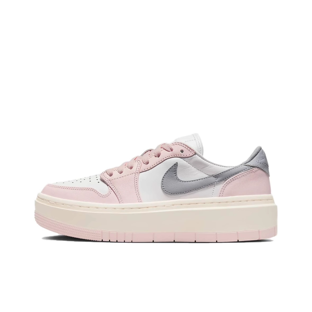 Nike Nike Air Jordan 1 pink and white low-top retro basketball shoes ...