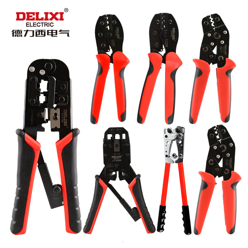 Delixi Pre-Insulated Terminal Crimping Pliers Set