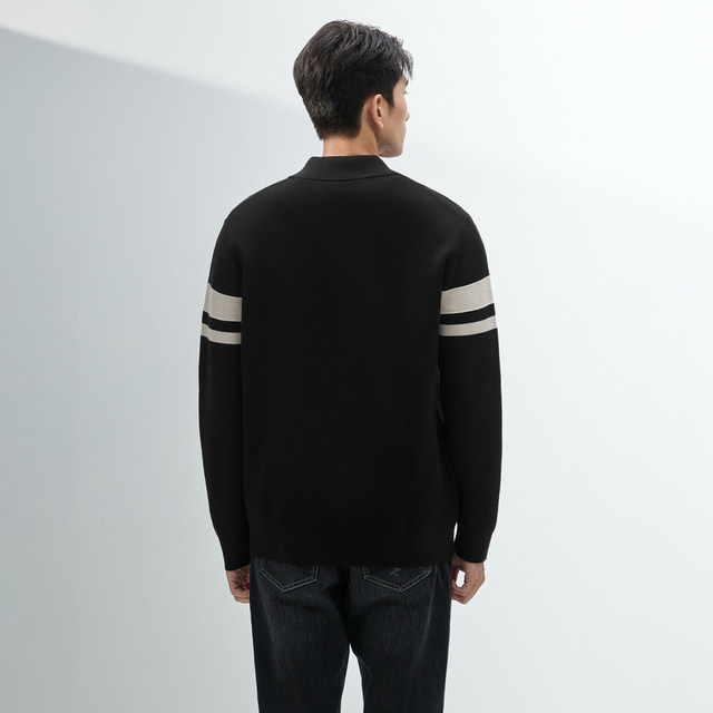 HLA/Heilan House light business loose striped sweater 24 autumn and ...