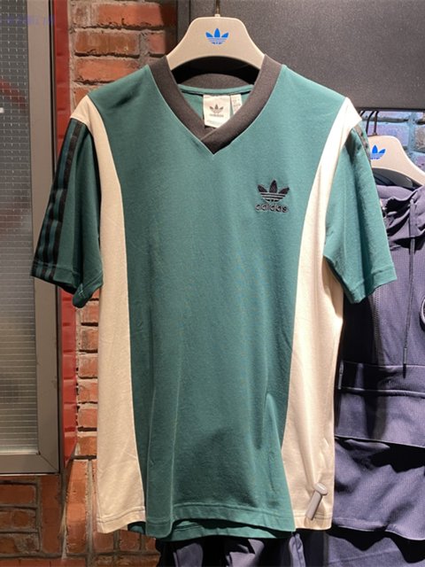 Adidas short-sleeved men and women 3-leaf clover half-sleeved casual ...
