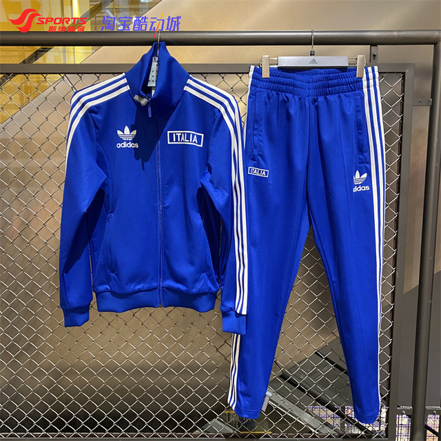 Adidas jacket men's clover Italian football badge casual retro stand ...