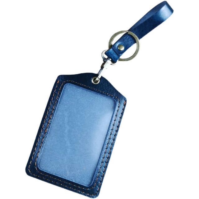 Handmade cowhide work documents card cover retro leather bus one card ...