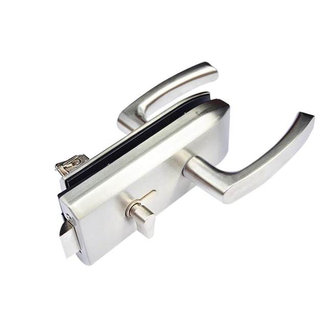 Office partition lock gap Flat glass door lock double door high ...