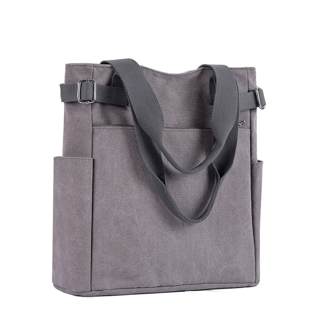 Canvas Bag Girls summer 2023 new large -capacity simple shoulder class ...