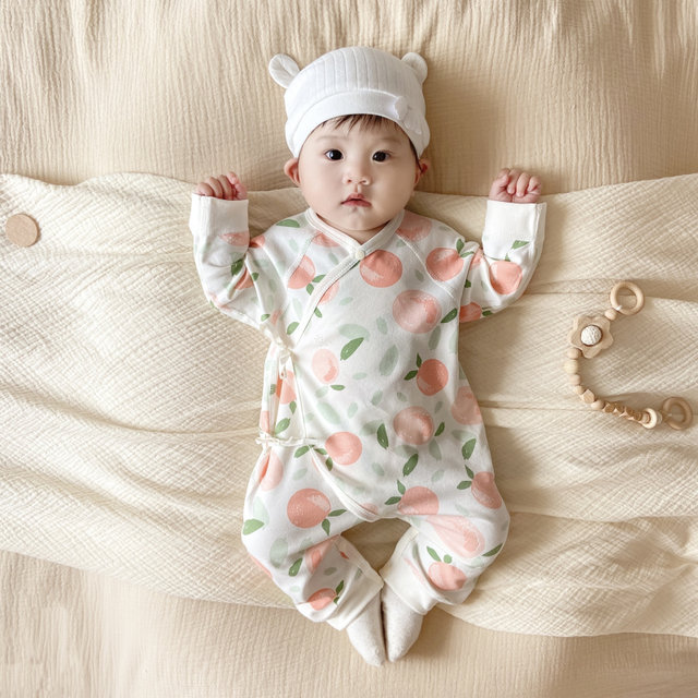 Four seasons baby clothes spring and autumn babies protect the belly ...