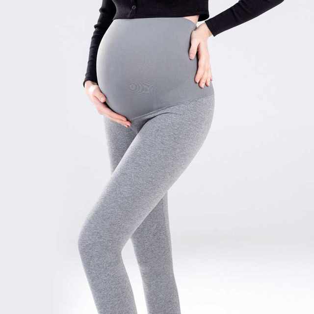 Maternity leggings spring and autumn thin styles wear large size pure ...