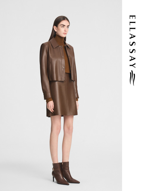 Ellassay Autumn and Winter New Style Sheep Leather Fashionable Retro ...