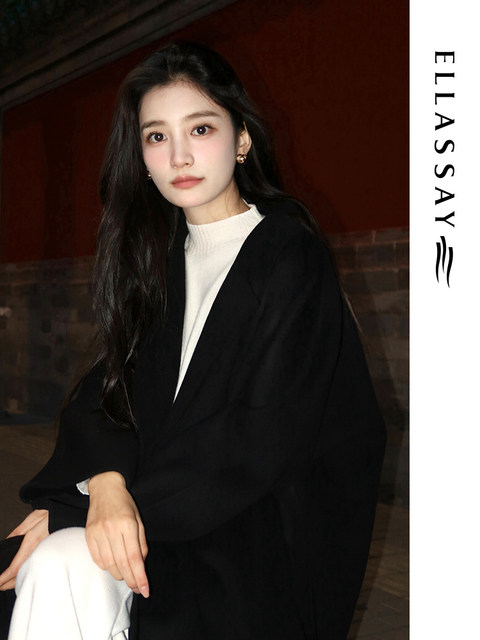 Ellassay Ge Li Si Si Winter's new cashmere double -sided whatever Marad ...