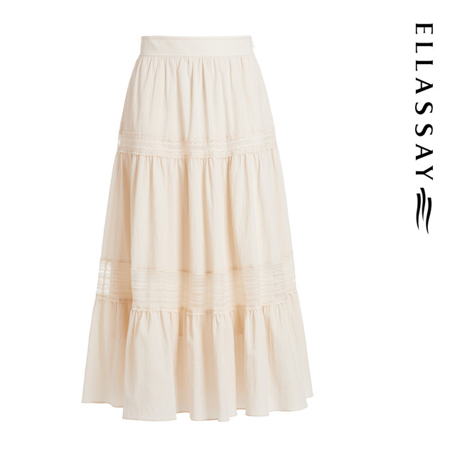 ELLASSAY 24 spring and summer new fashion retro pleated lazy casual ...