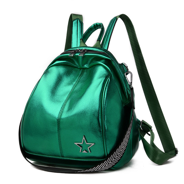 Winter fashion leather backpack bag female super fire INS shoulder ...