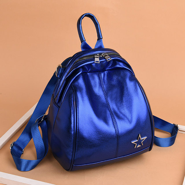 Winter fashion leather backpack bag female super fire INS shoulder ...