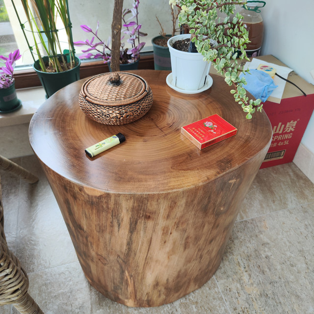 Camphor pier original wooden stool solid wooden pier large wooden pile ...