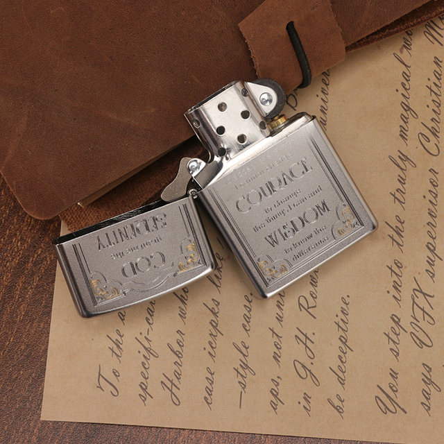 Coal oil lighter Zippo genuine windproof depinity 205 matte warning ...