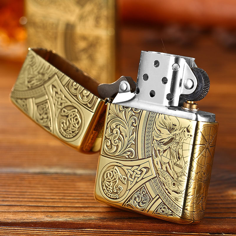 Original Zippo Pure Copper Armor Apocalypse Four Knights Lighter