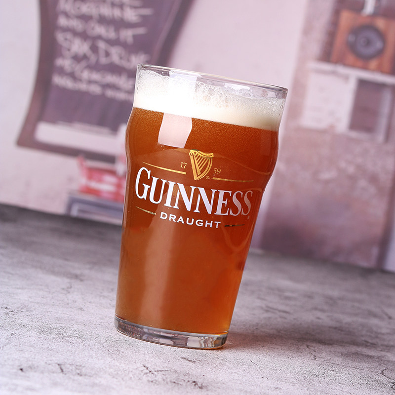 Guinness Pint Glass - 500ml Irish Beer Mug