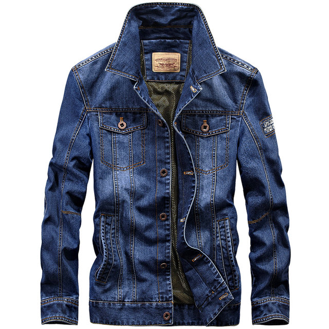 Classic Autumn and Winter Denim Jackets Men's Loose Large Size Clothes ...