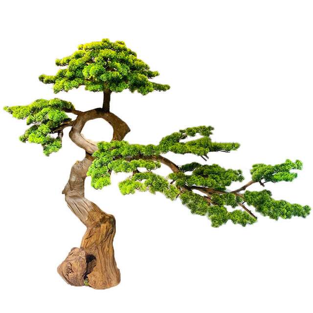 Simulated welcome pine fake trees indoor landscaping Chinese style ...