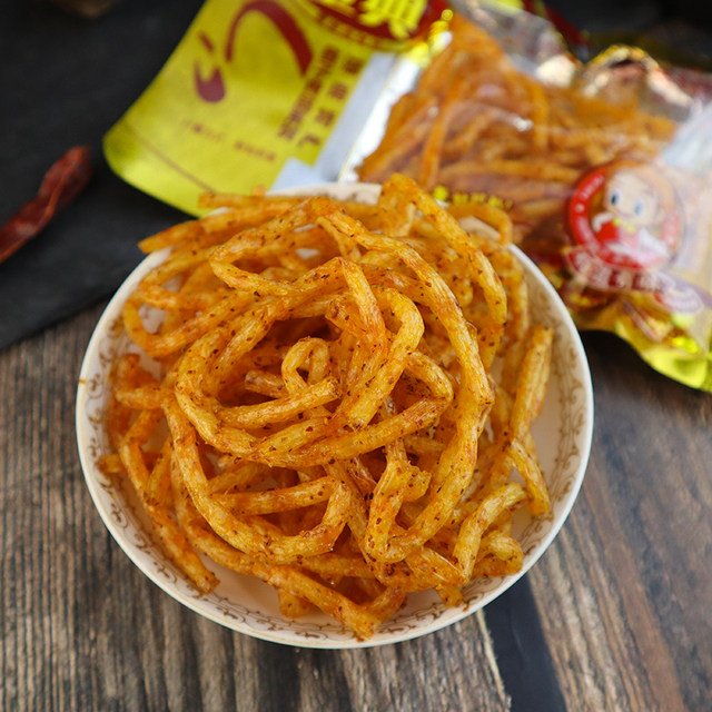 Hunan Yanzi Jindian spicy strips spicy silk childhood classic nostalgic ...