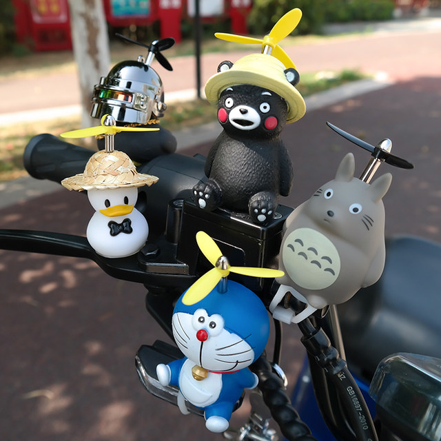 Highway bicycle cute cartoon with bamboo dragonfly propeller propeller ...