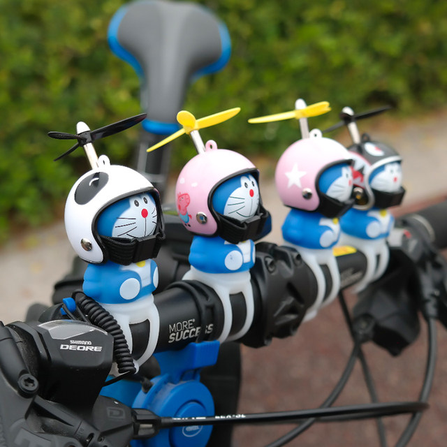 Doraemon Doraemon wearing helmet mountain road bicycle accessories ...