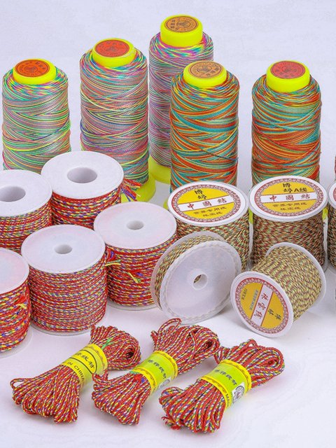 Five -color line DIY woven red -handed rope Duan Boat Festival colorful ...