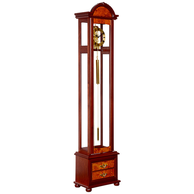New Chinese style floor clock living room light luxury simple small ...
