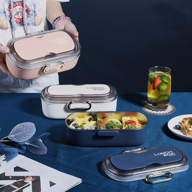 Light luxury style lunch box for office workers and students, separated ...