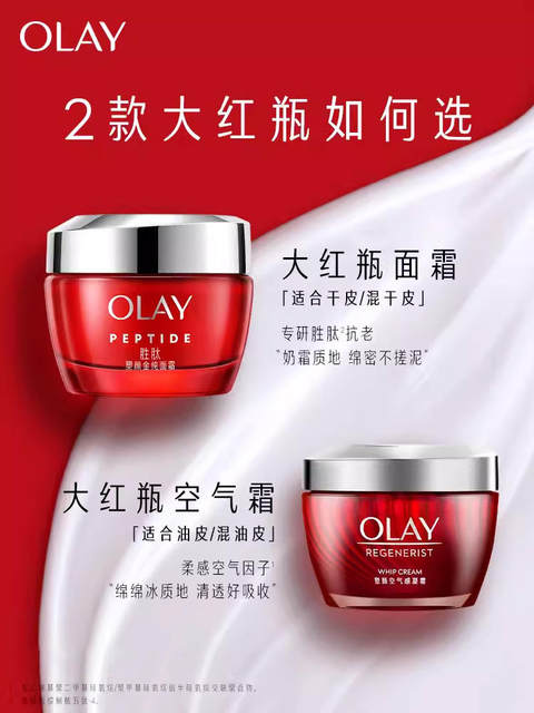 OLAY/Olay Big Red Bottle Cream Peptide Moisturizing and Anti-Wrinkle