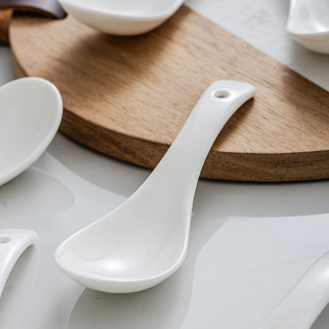 Zhumu Benji ceramic spoon underglaze color family soup spoon spoon tone ...