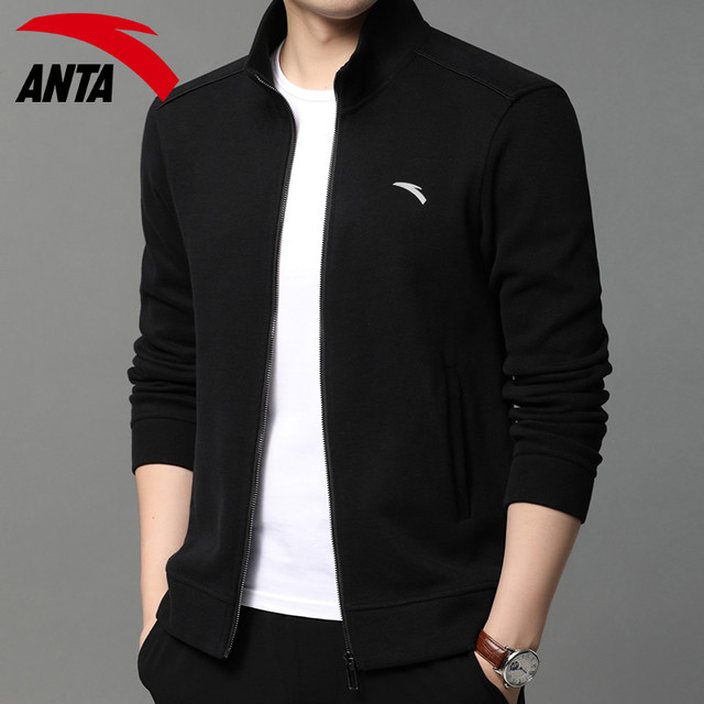 ANTA Jacket Men's Jacket Stand Collar Casual Running Autumn and Winter ...
