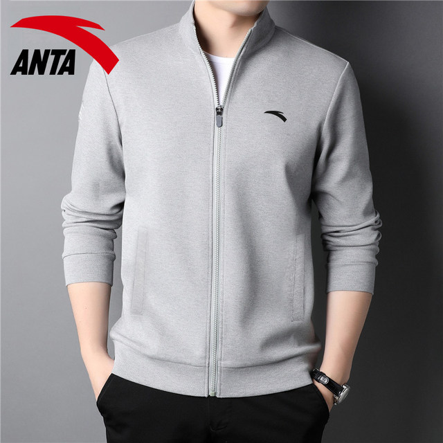 ANTA Jacket Men's Jacket Stand Collar Casual Running Autumn and Winter ...