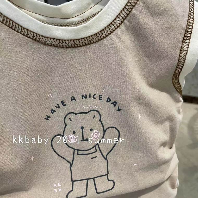 kkbaby Korean style children's clothing 21 spring boys and girls pure ...