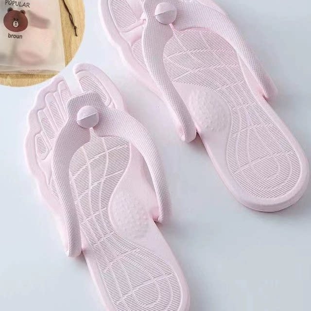 Portable foldable slippers for women traveling, ultra-light, non-slip ...
