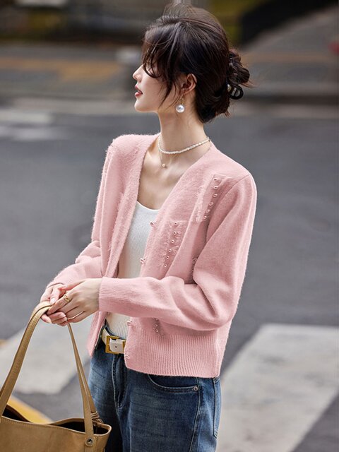 Fashion Knitting Cardigan 2025 Spring New arrival Women Are Gentle ...